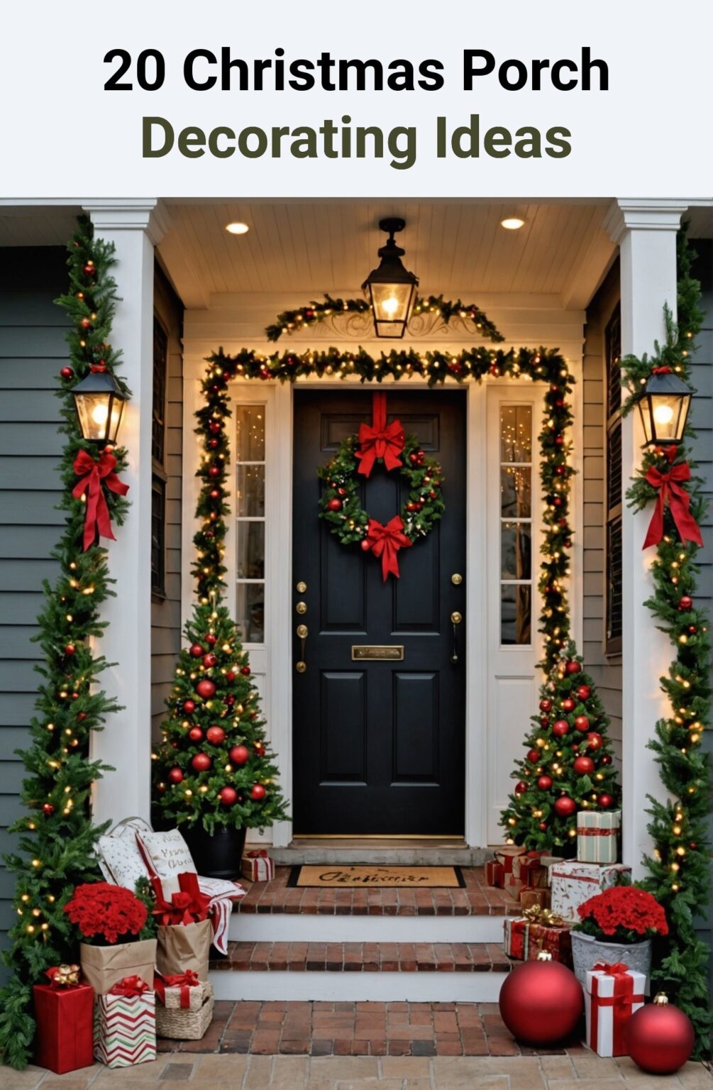 15 Festive Christmas Porch Decorating Ideas to Welcome the Holiday Spirit