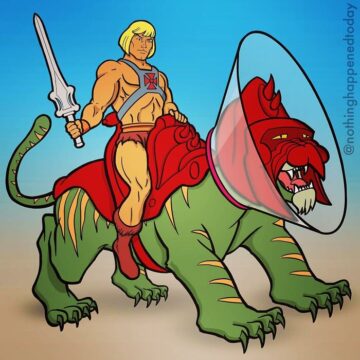 13 Hilarious Illustrations Of He-Man’s Everyday Life With His Battle ...