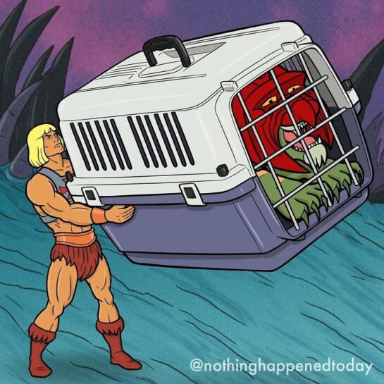 13 Hilarious Illustrations Of He-Man’s Everyday Life With His Battle ...