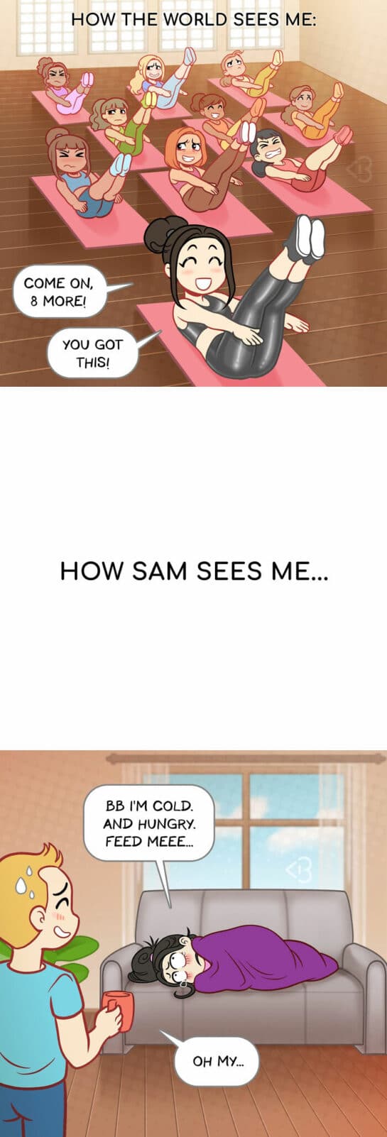 30 Comics By A Fitness Trainer That Encourage Self-Acceptance And ...