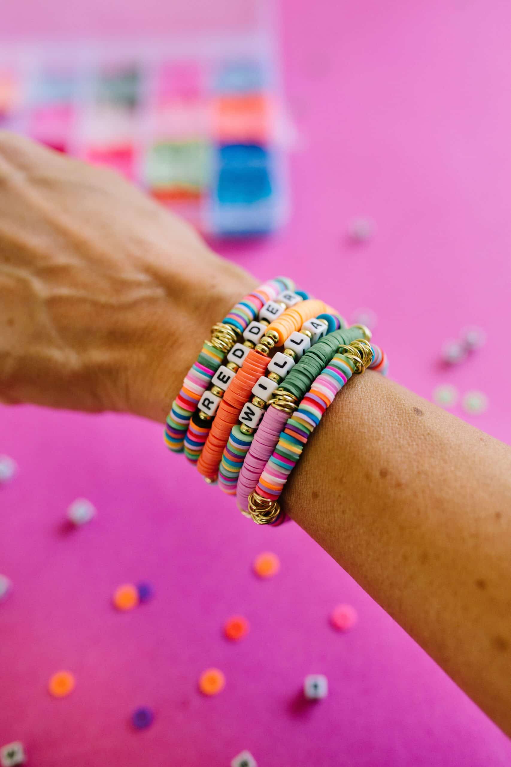 DIY Clay Bead Bracelets