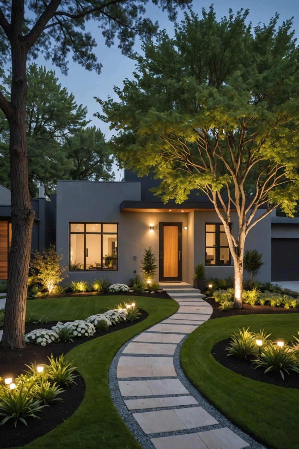 20 Modern Front Yard Landscaping Ideas