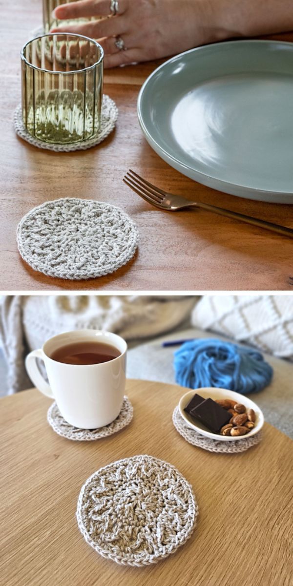 15 Decorative Flower Crochet Coasters
