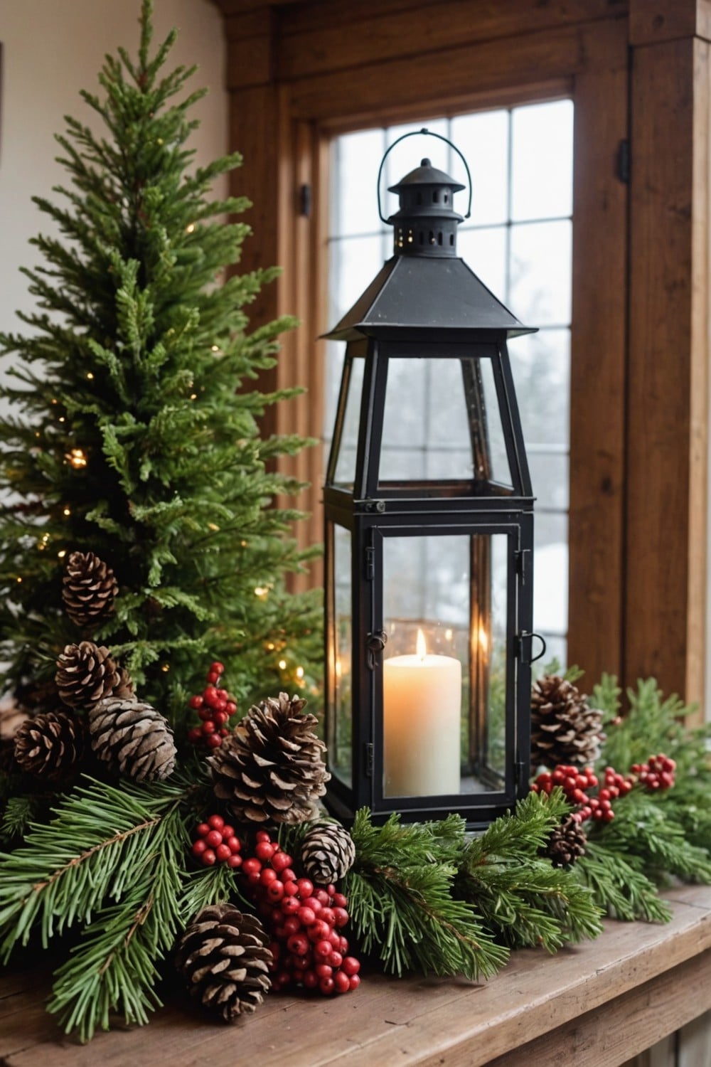 20 Farmhouse Christmas Mantel Decor Ideas