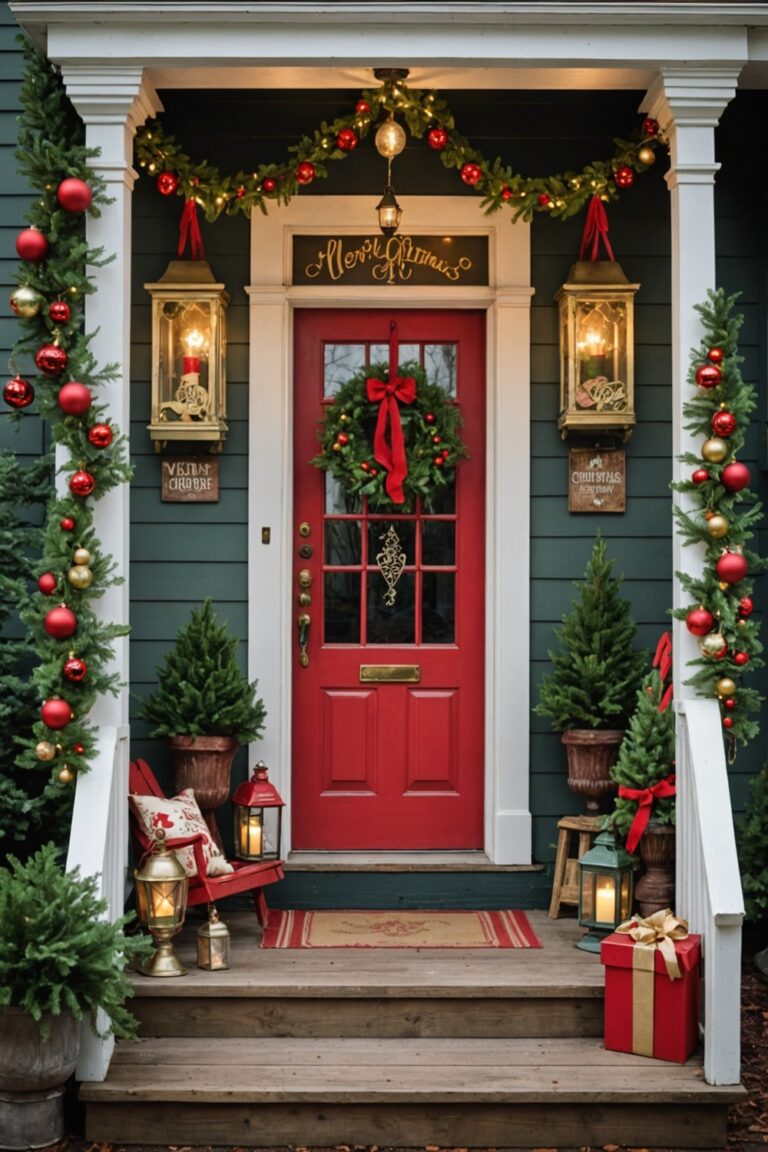 15 Festive Christmas Porch Decorating Ideas to Welcome the Holiday Spirit