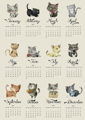 Every Day is Caturday with These Adorable Cat Calendars!