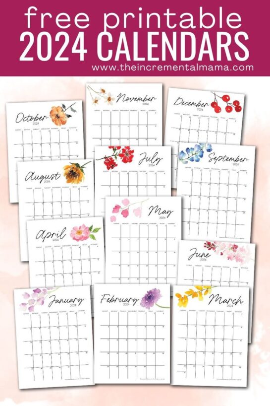 21 Creative and Free Printable Calendar Templates for Everyone