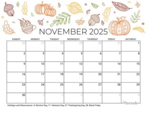 21 Creative and Free Printable Calendar Templates for Everyone