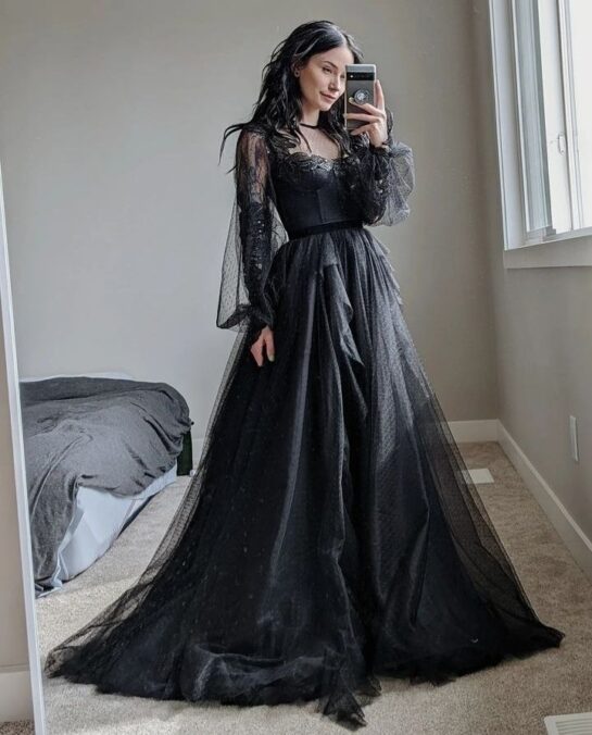 Dark Gothic Wedding Dress Inspo That Breaks Tradition