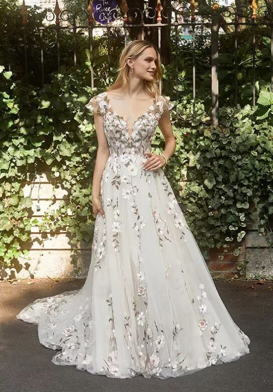 Floral Wedding Dresses That Will Make You Feel Like a Fairytale Bride