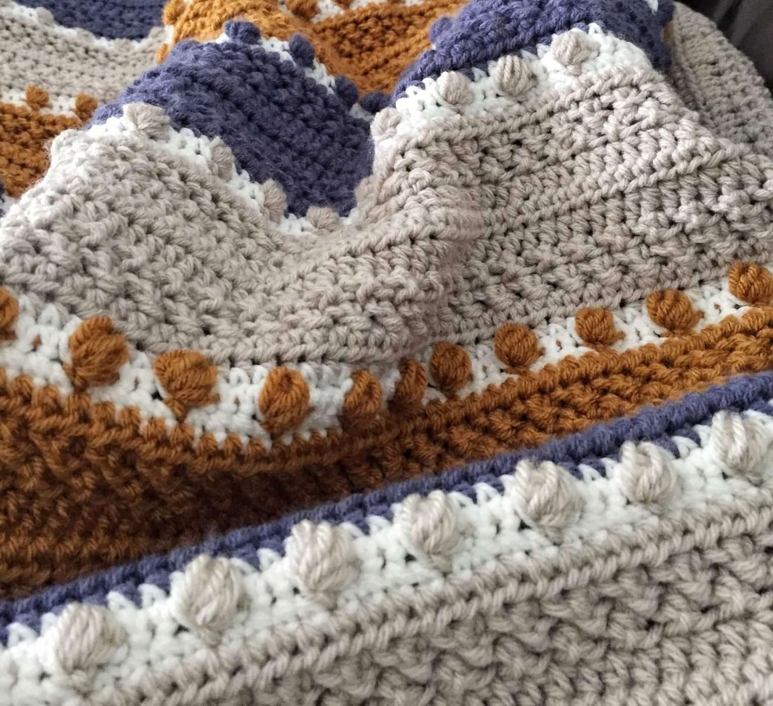 How to Crochet Blanket Free Pattern With Texture