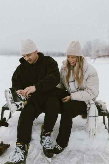 Matching Outfits for Couples let you bundle up together in cute Winter ...