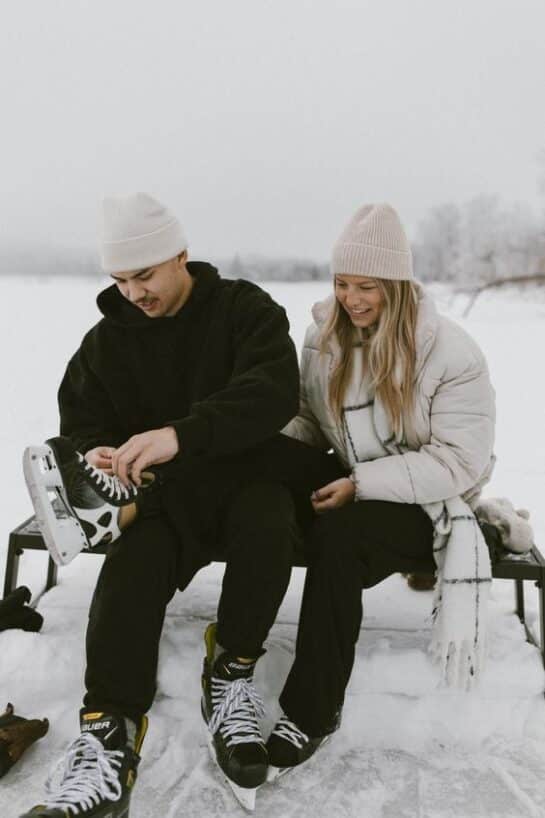 Matching Outfits for Couples let you bundle up together in cute Winter ...