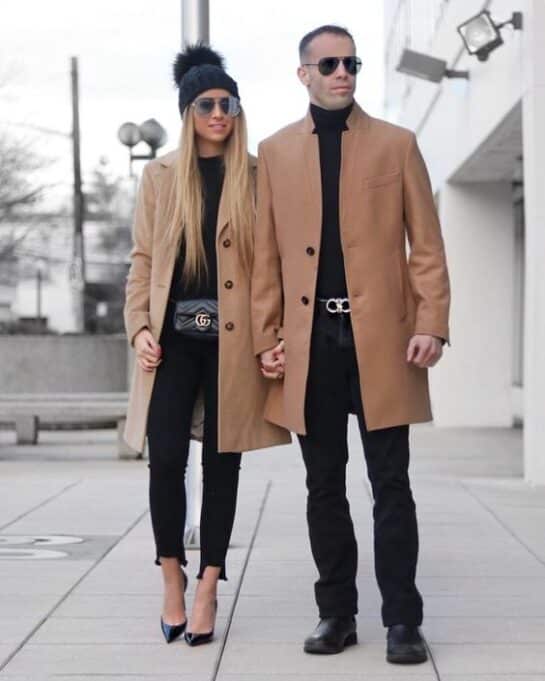 Matching Outfits for Couples let you bundle up together in cute Winter ...