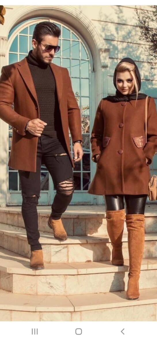 Matching Outfits for Couples let you bundle up together in cute Winter ...