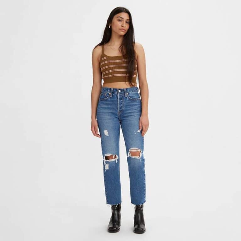 The most flattering jeans for a column body shapes