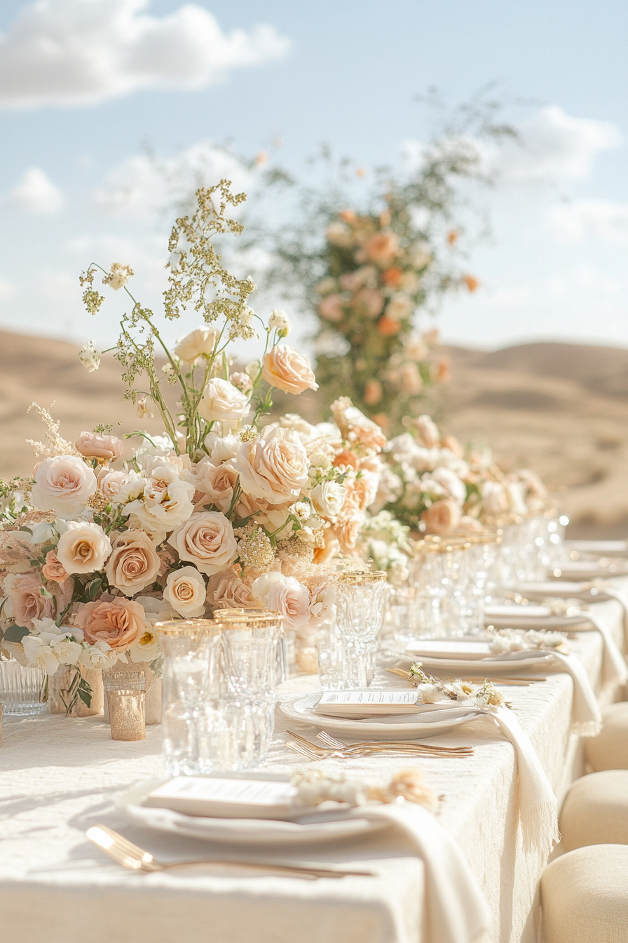 Elegant Desert Wedding Themes with a Touch of Luxe